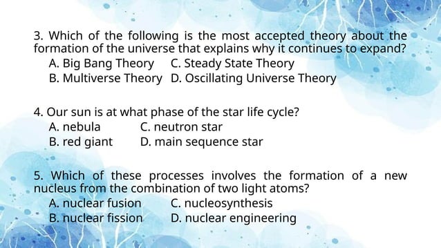 LONG QUIZ PHYSCI.pptx Physical Science.. | PPT