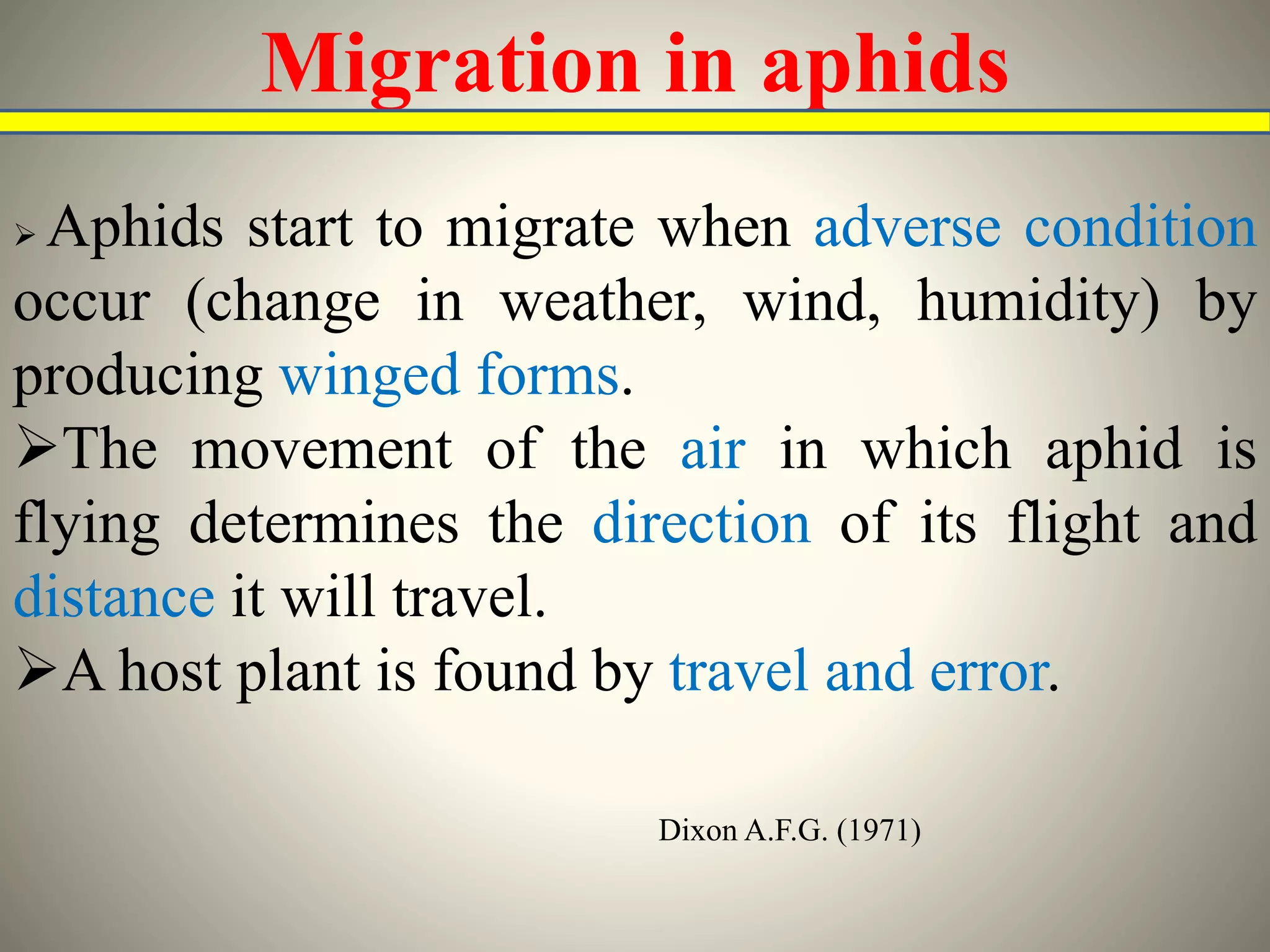 Long-range migration in insects : Mechanisms and monitoring techniques ...