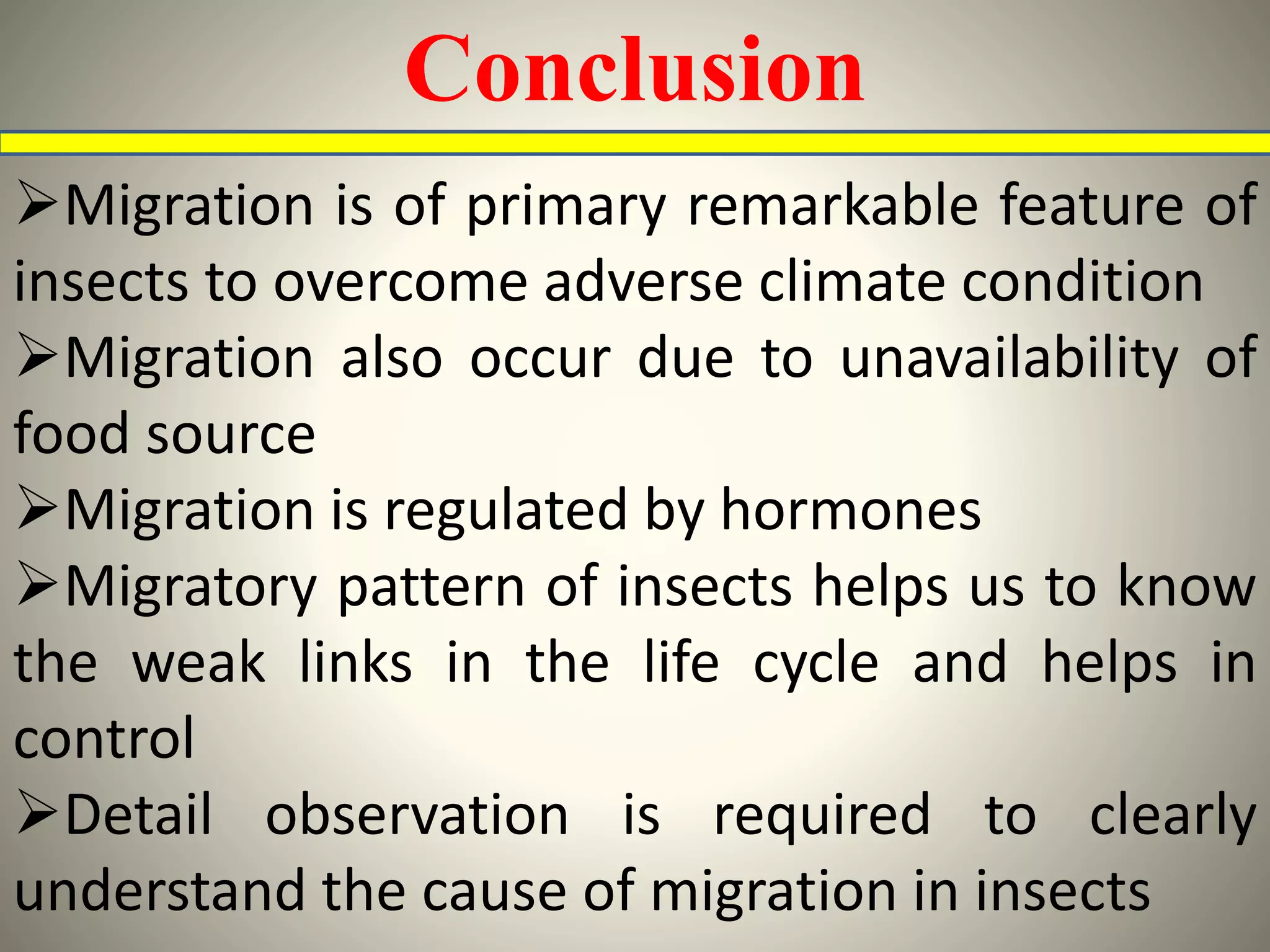 Long-range migration in insects : Mechanisms and monitoring techniques ...