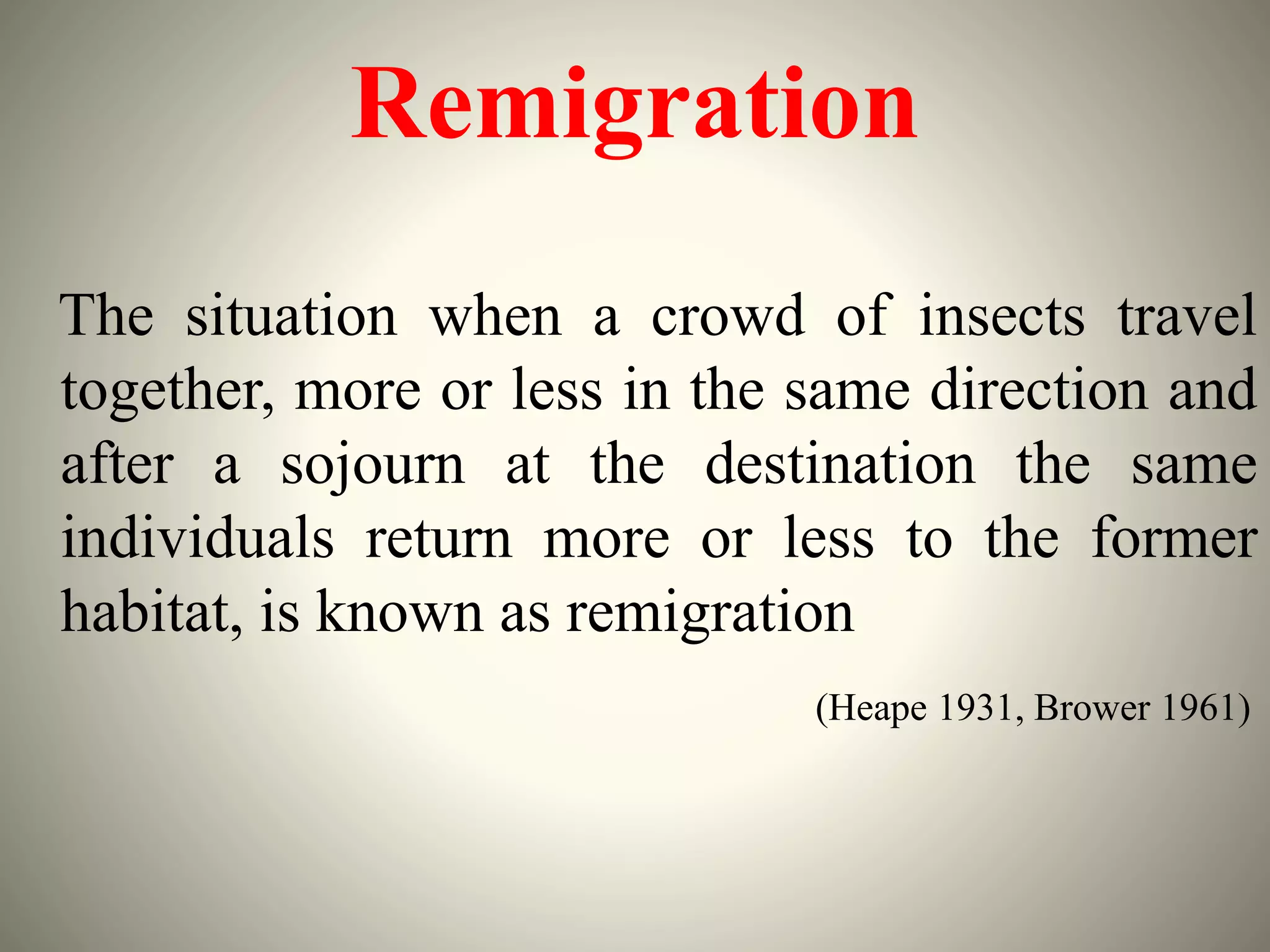 Long-range migration in insects : Mechanisms and monitoring techniques ...