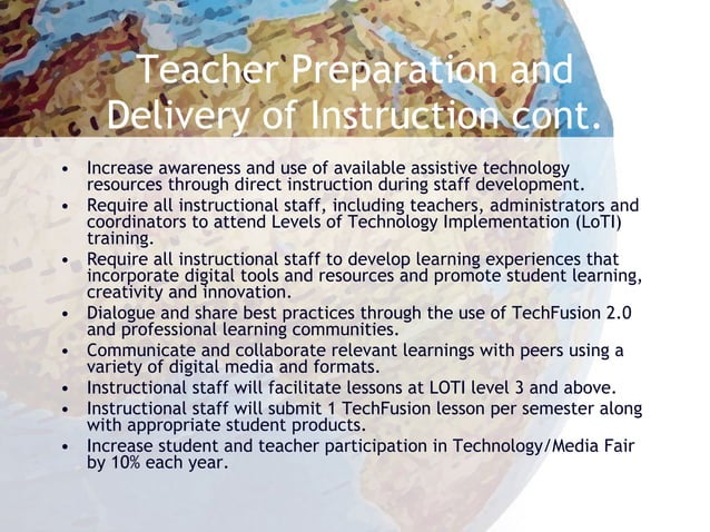 Long range plan for technology | PPT | IT and Internet Support | Internet