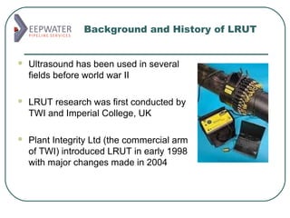 Long range ultrasonic testing by kevin ukueku | PPT