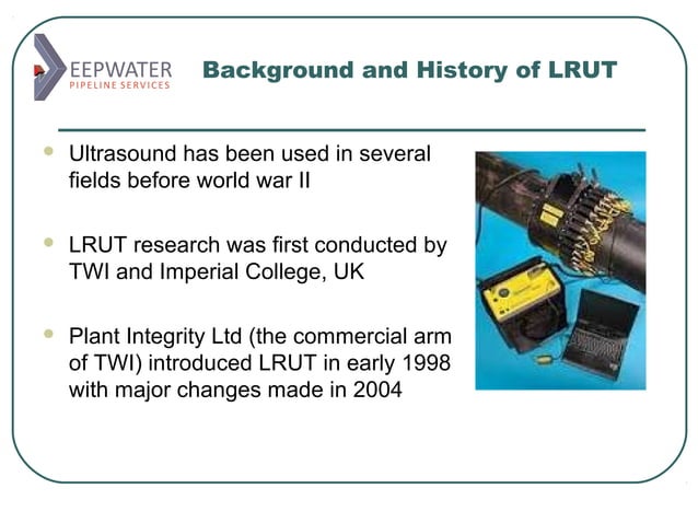 Long range ultrasonic testing by kevin ukueku | PPT