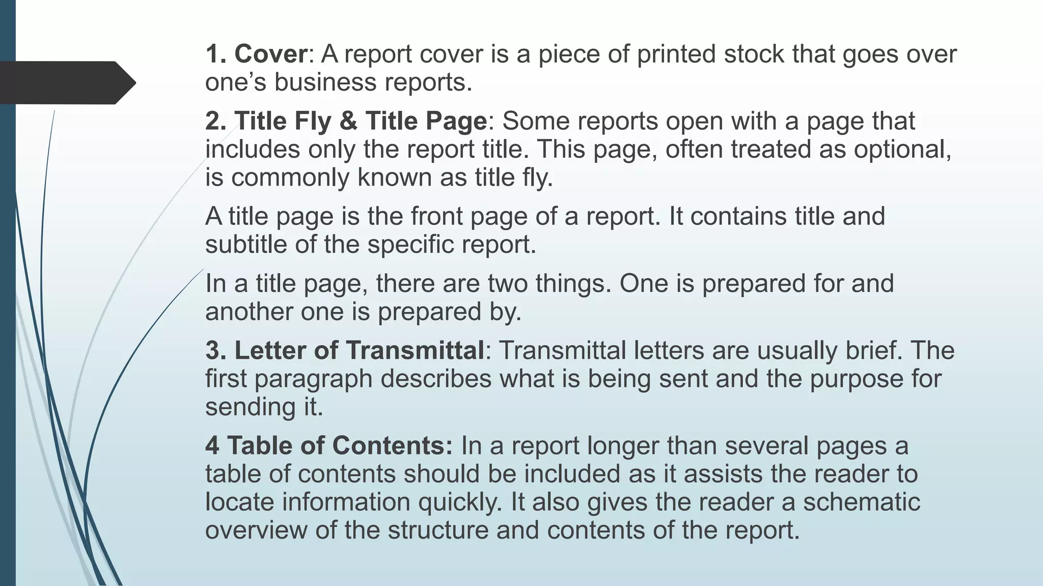 content of long formal report | PDF