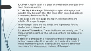 content of long formal report | PDF
