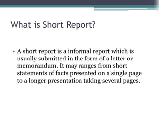 Long reports and title page of any report | PPTX