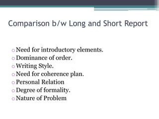 Long reports and title page of any report | PPTX