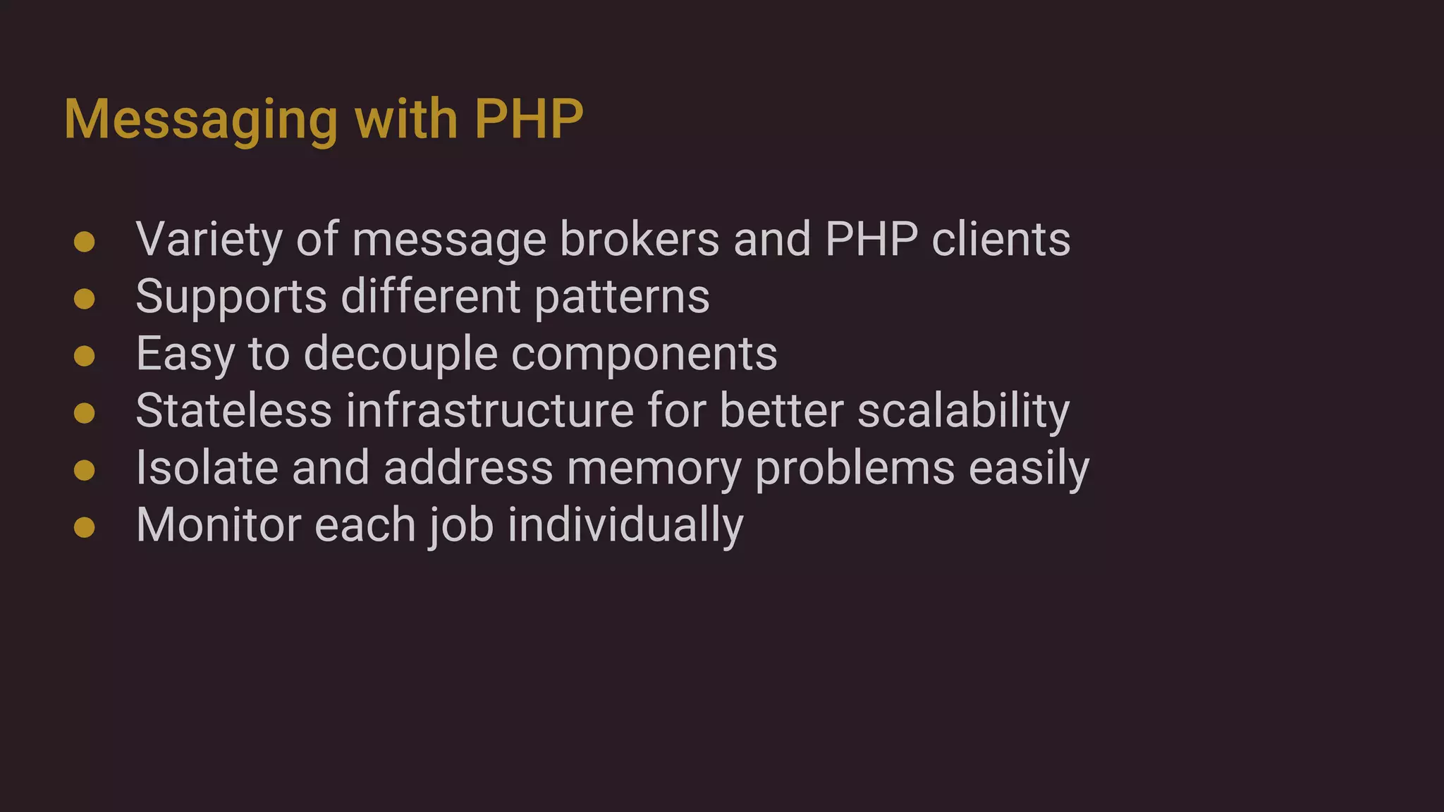 Long running php processes | PPT