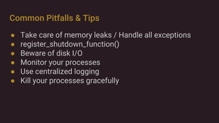 Long running php processes | PPT