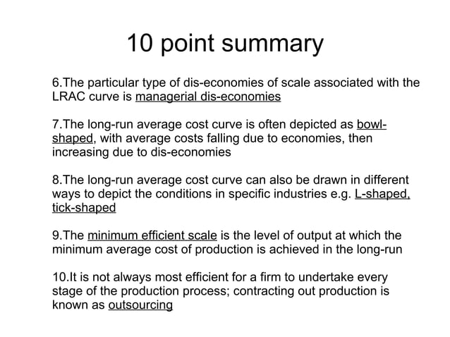 Long run production and cost theory | PPT Long run production and cost theory | PPT
