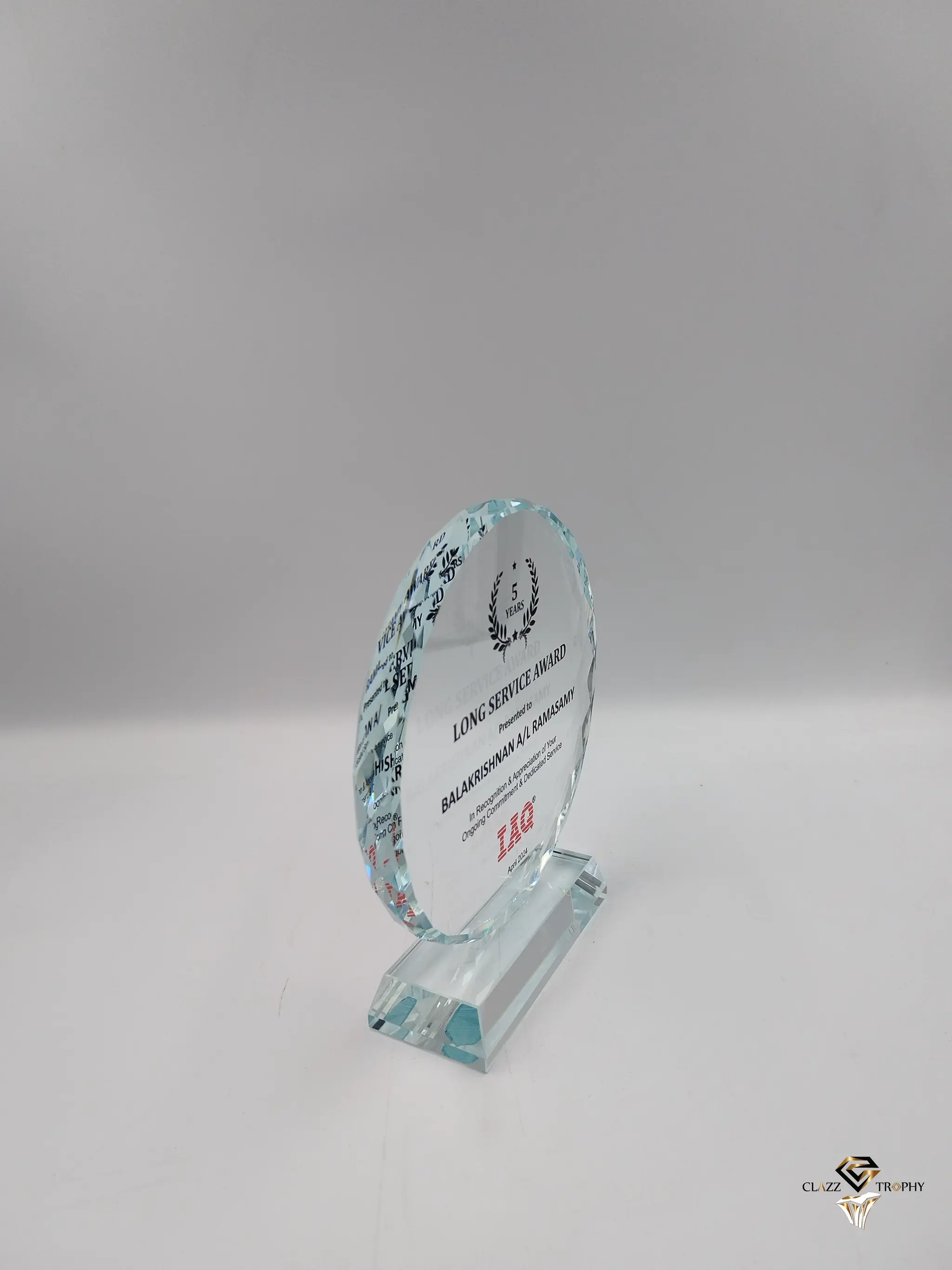 Long Service Award Crystal Plaques at Clazz Trophy Malaysia | #1 ...
