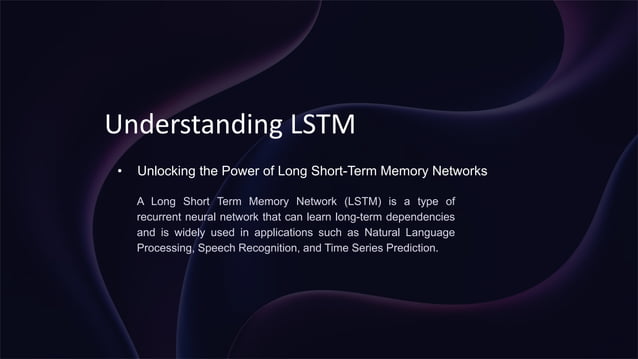 Long Short Term Memory LSTM | PPTX