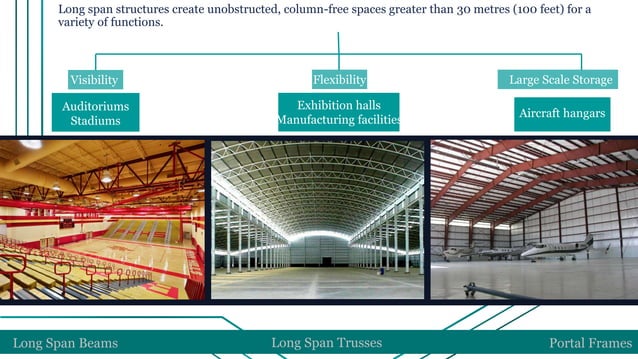 Long span structures in Concrete and Steel | PPTX | Civil Engineering ...