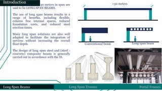Long span structures in Concrete and Steel | PPTX