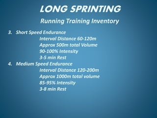 Long sprint training NCCA Clinic 14 | PPT