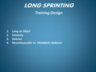 Long sprint training NCCA Clinic 14 | PPT