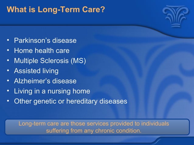 Long Term Care | PPT