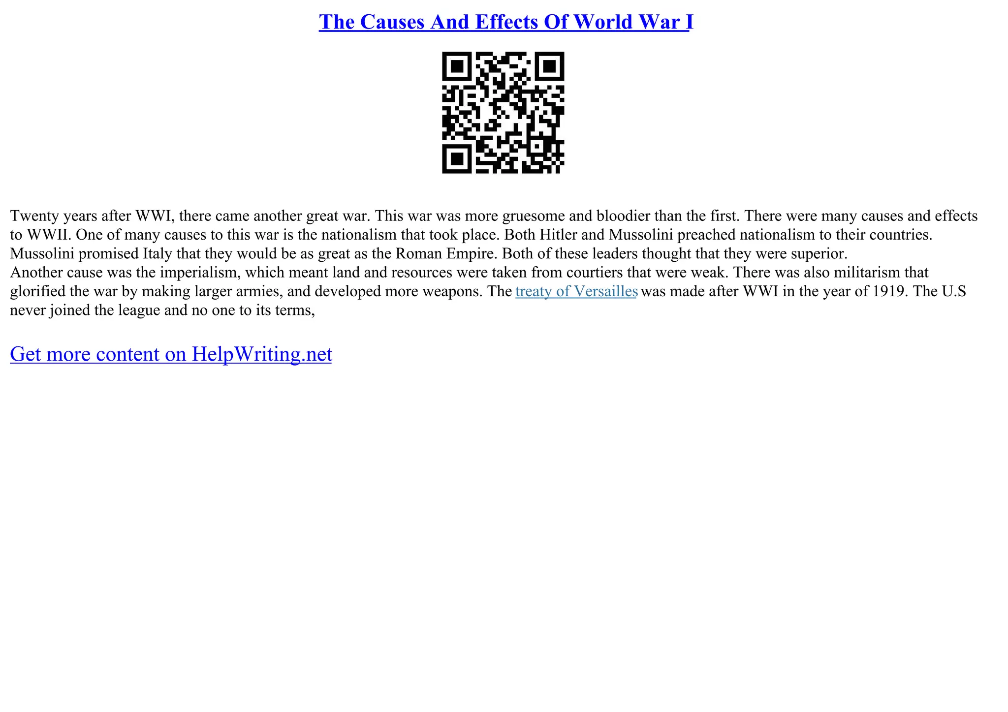 Long Term Causes Of World War 1 Essay | PPT
