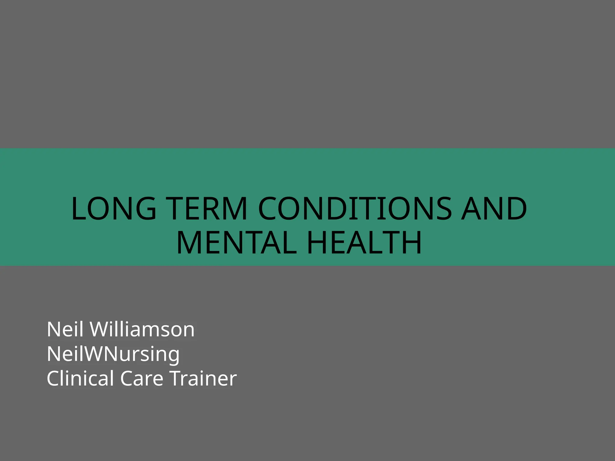 Long term conditons and mental health .pptx