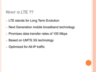 Long Term Evolution | PPTX