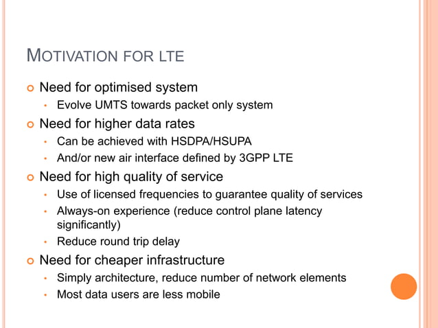 Long Term Evolution | PPT