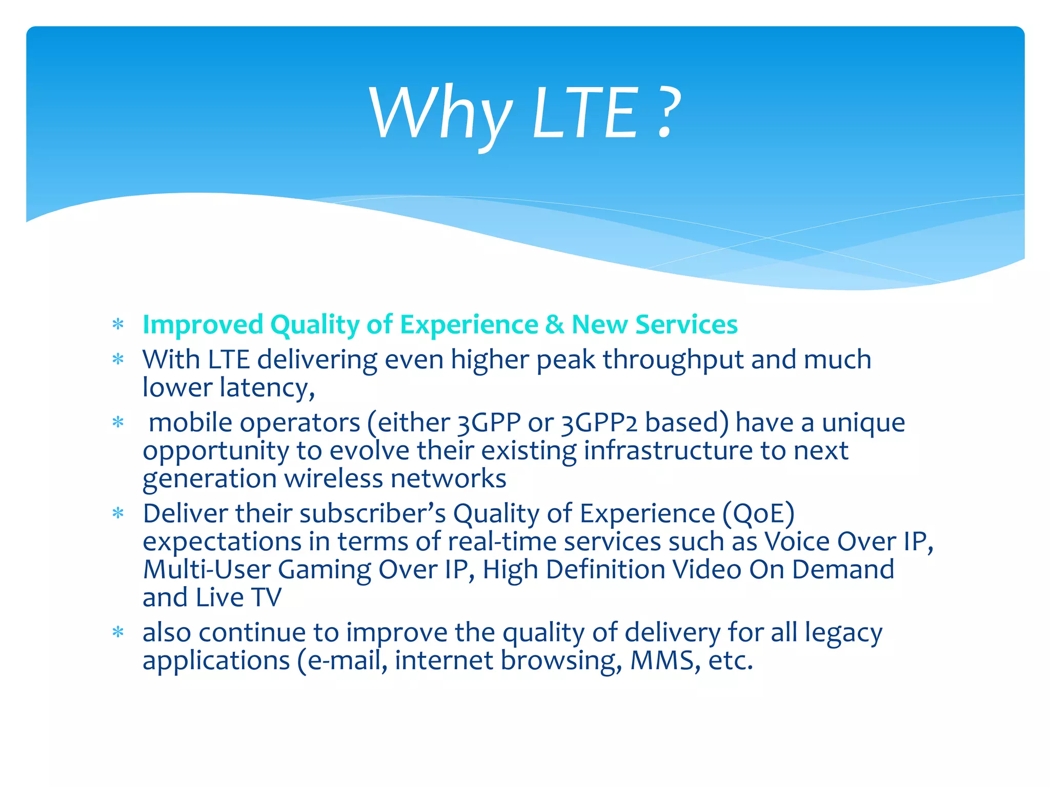 Long term evolution (lte) | PPT