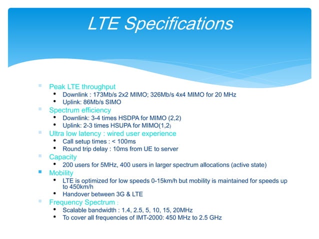 Long term evolution (lte) | PDF