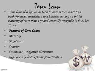 Sources of finance | PPTX