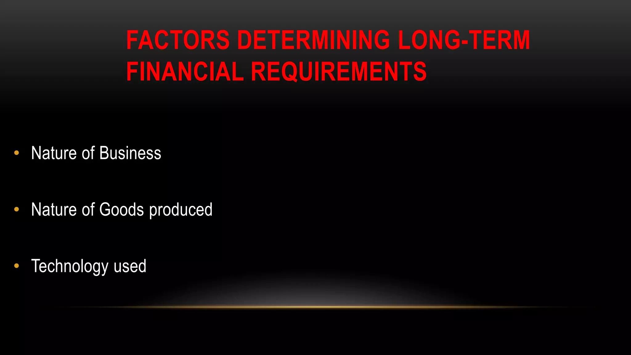 Long term financing | PPT