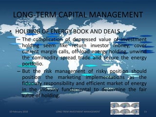 Long term investment management | PPTX