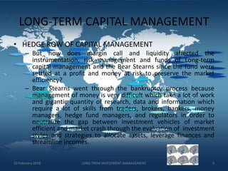 Long term investment management | PPTX