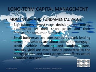 Long term investment management | PPTX