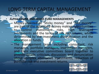 Long term investment management | PPT