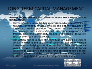 Long term investment management | PPT