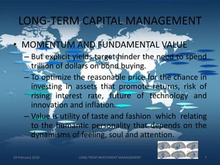 Long term investment management | PPT
