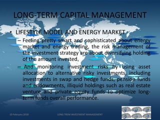 Long term investment management | PPT