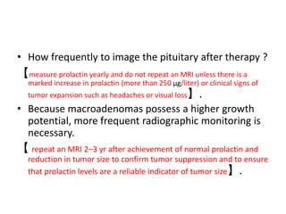 Long term management of prolactinoma | PPTX | Hormonal Disorders ...
