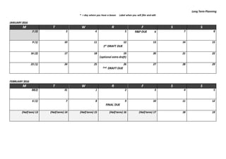 Long term planning | DOCX