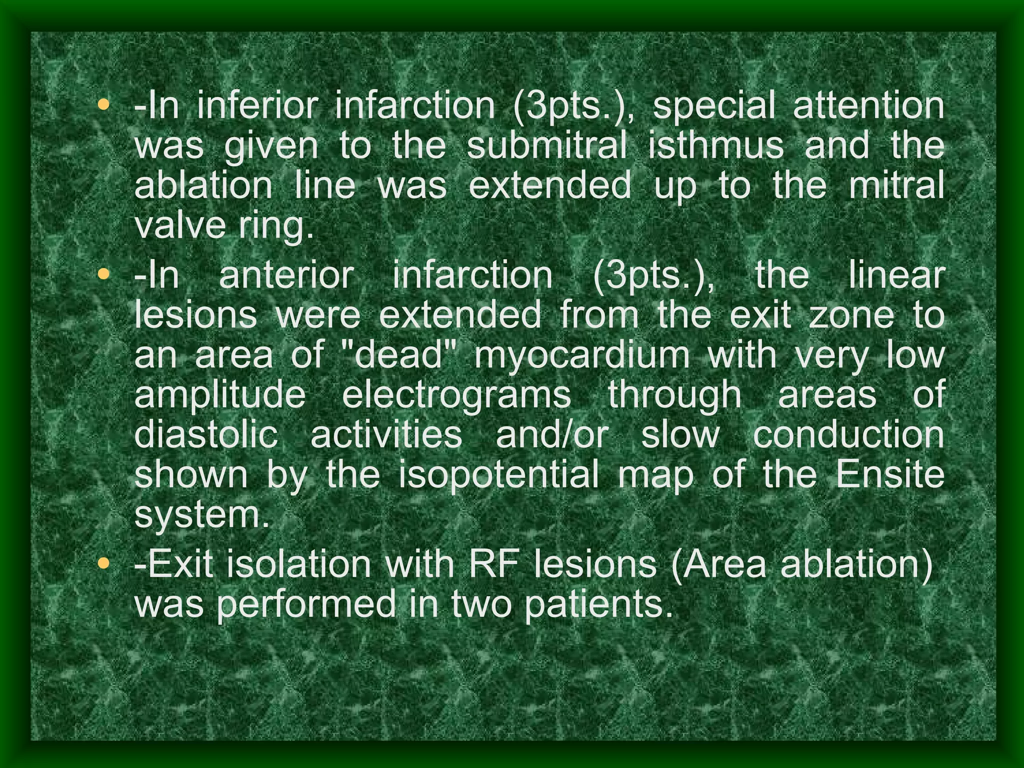 Long term post Ventricular tachycardia ablation guided by non contact ...
