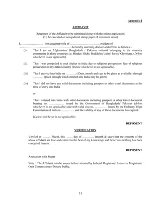 Long term VISAs - Granted by Indian Government | PDF