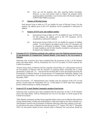 Long term VISAs - Granted by Indian Government | PDF