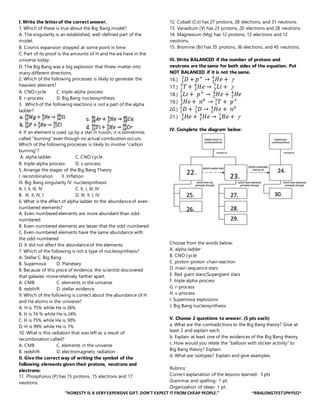 Long test in physical science | DOCX