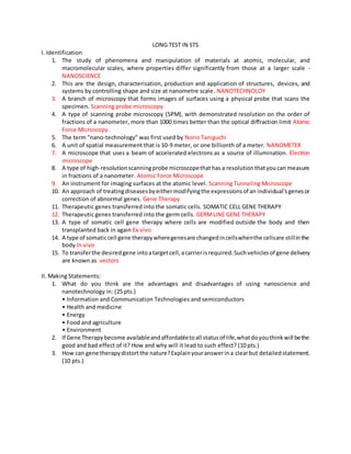 LONG TEST IN STS.docx