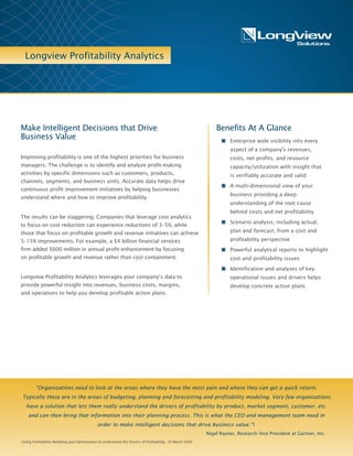 Longview profitability analytics | PDF