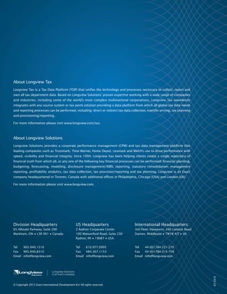 Longview Tax Data Platform | PDF