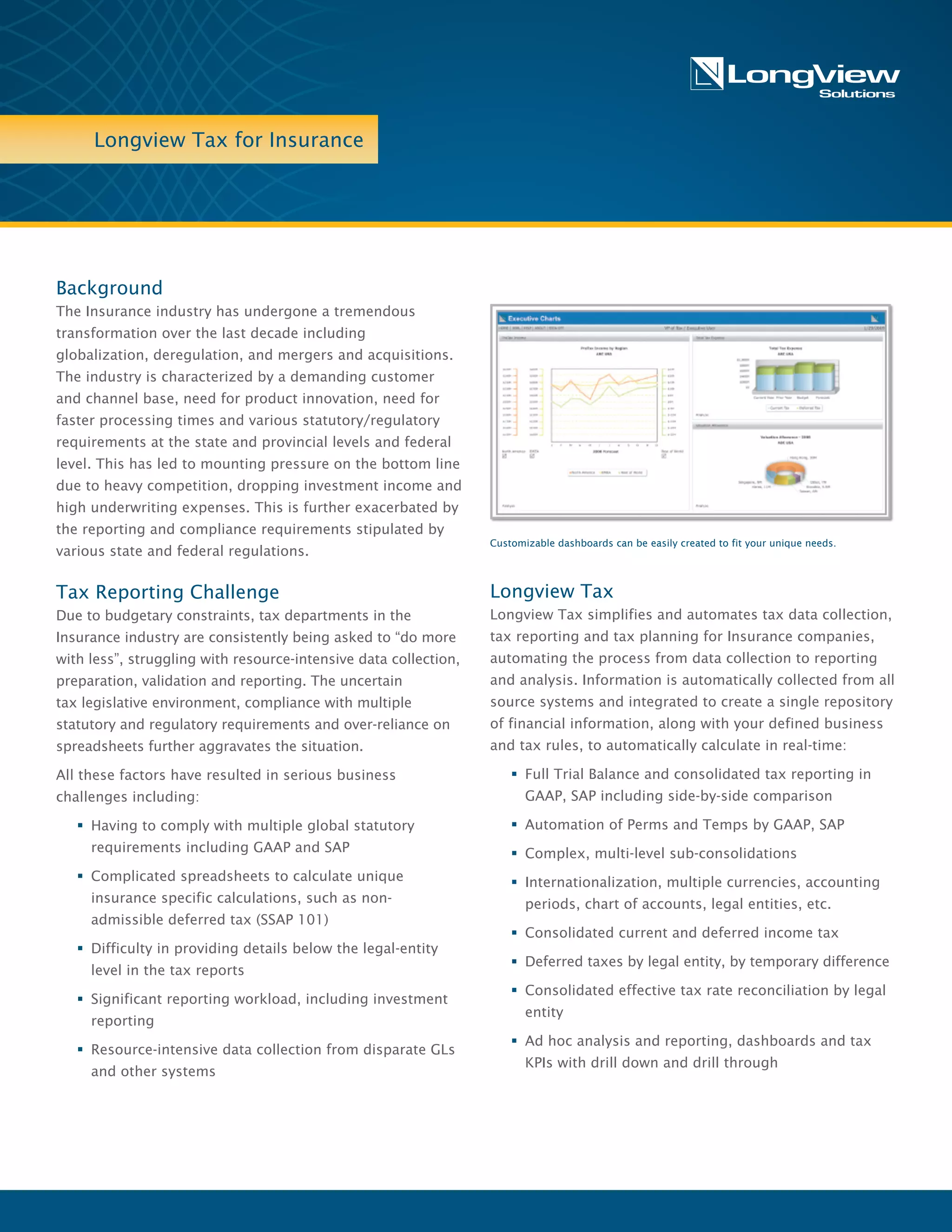 Longview Tax for Insurance | PDF | Business Accounting & Finance | Business