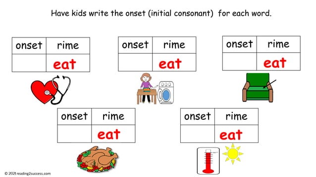 Long Vowel Onset-Rimes: ail, ake, eat, eep, ide, ine, oat, ose & ue. # ...