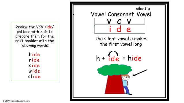 Long Vowel Onset-Rimes: ail, ake, eat, eep, ide, ine, oat, ose & ue. # ...