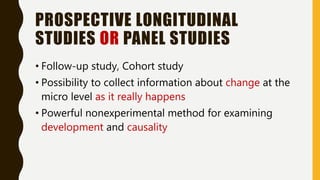 Longitudinal vs. Cross-sectional Studies | PPTX