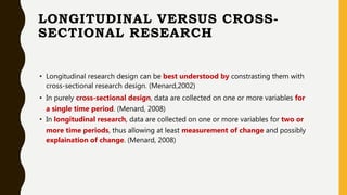 Longitudinal vs. Cross-sectional Studies | PPTX